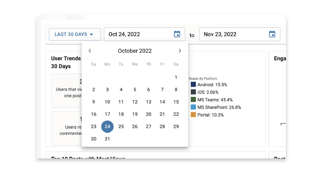 Date Ranges in Platform Analytics
